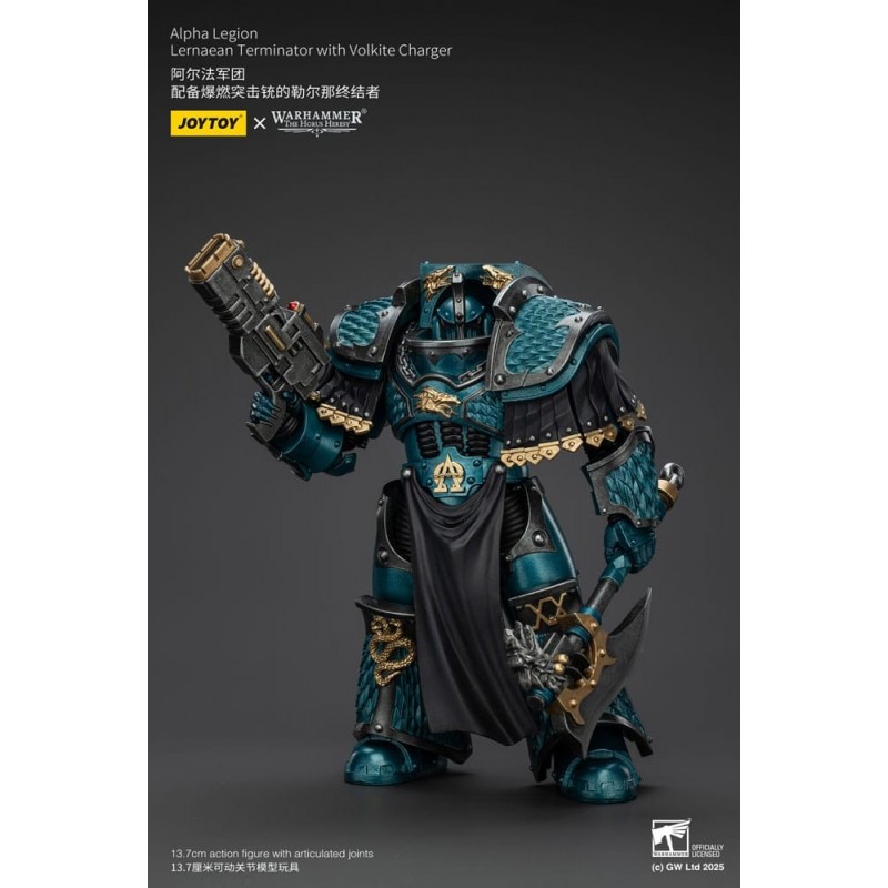 THH Figura Alpha Legion Lernaean Terminator with Volkite Charger 20 cm