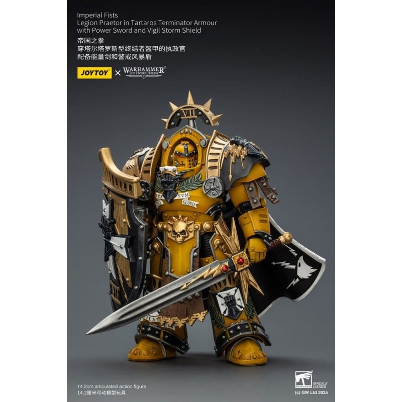 Imperial Fists Figura Legion Praetor in Tartaros Terminator with Power ...