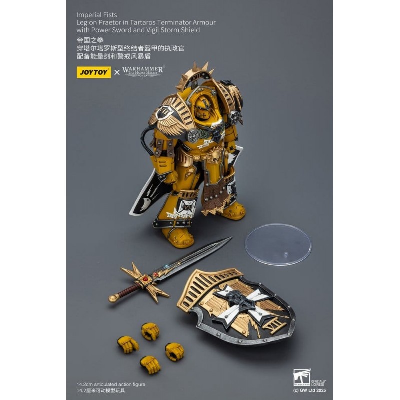 Imperial Fists Figura Legion Praetor in Tartaros Terminator with Power ...