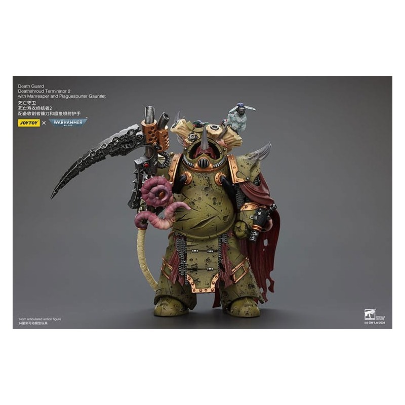 Figura 1/18 Death Guard Deathshroud Terminator 2 with Manreaper and ...