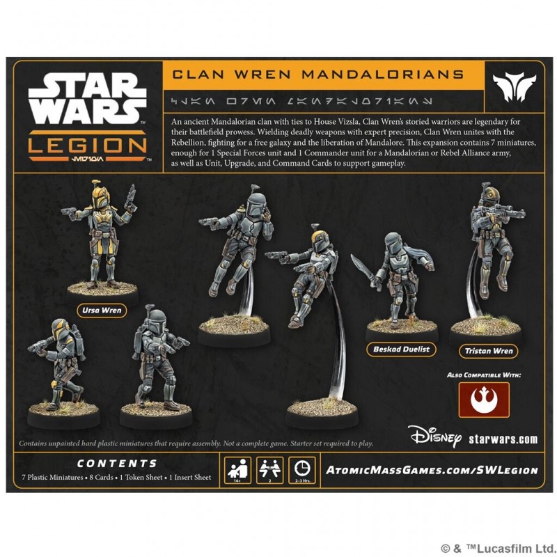SW Legión: Clan Wren Mandalorians
